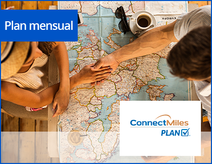 Plan mensual de millas con Visa ConnectMiles - Banco General Panamá